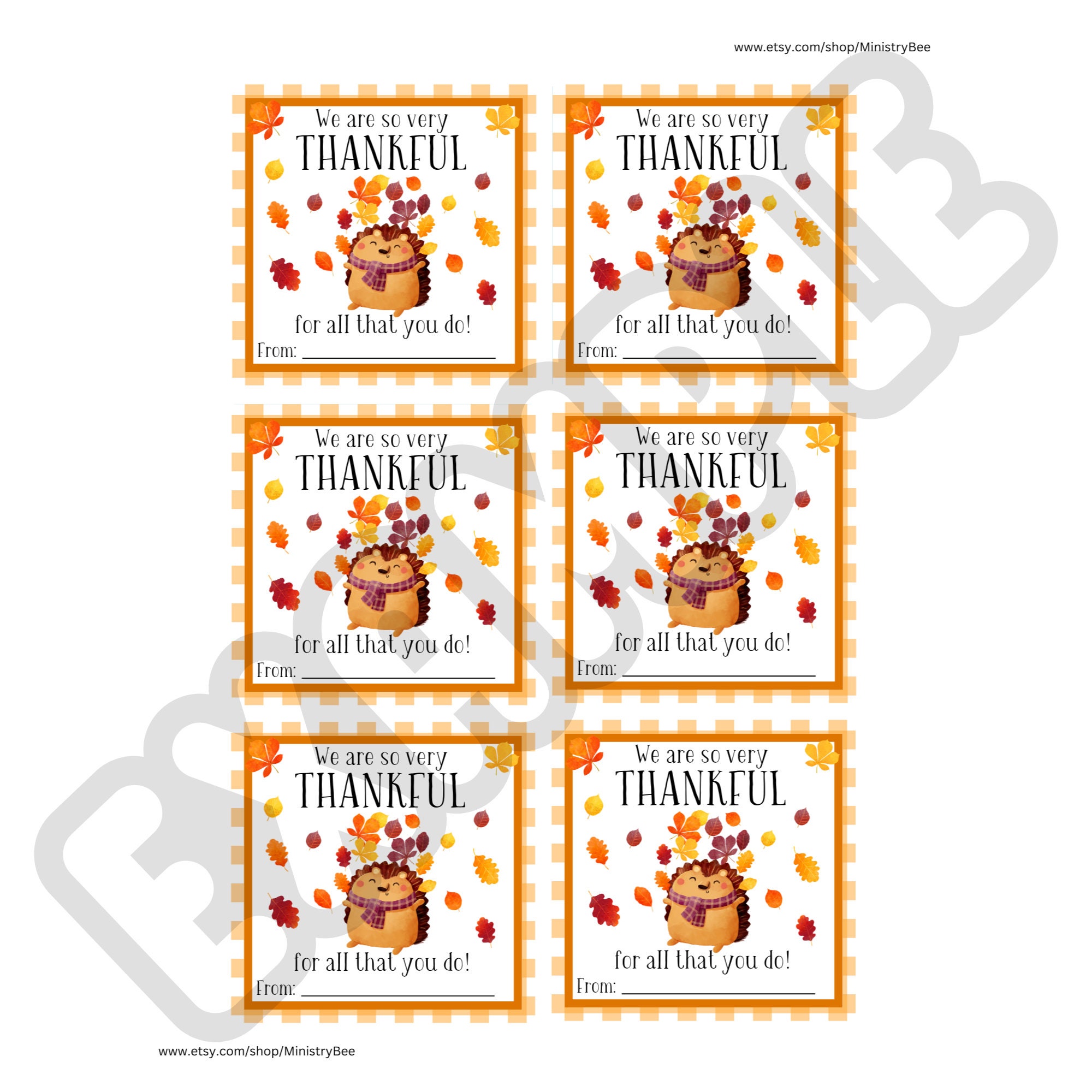 Cute Teacher Gift Tags Thank You Tags Autumn Fall Gift Tags - Etsy