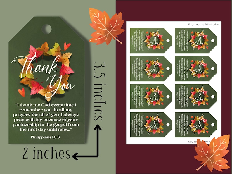 Printable Gift Tag, Volunteer Thank You, Teacher Thanks, Bible Verse ...