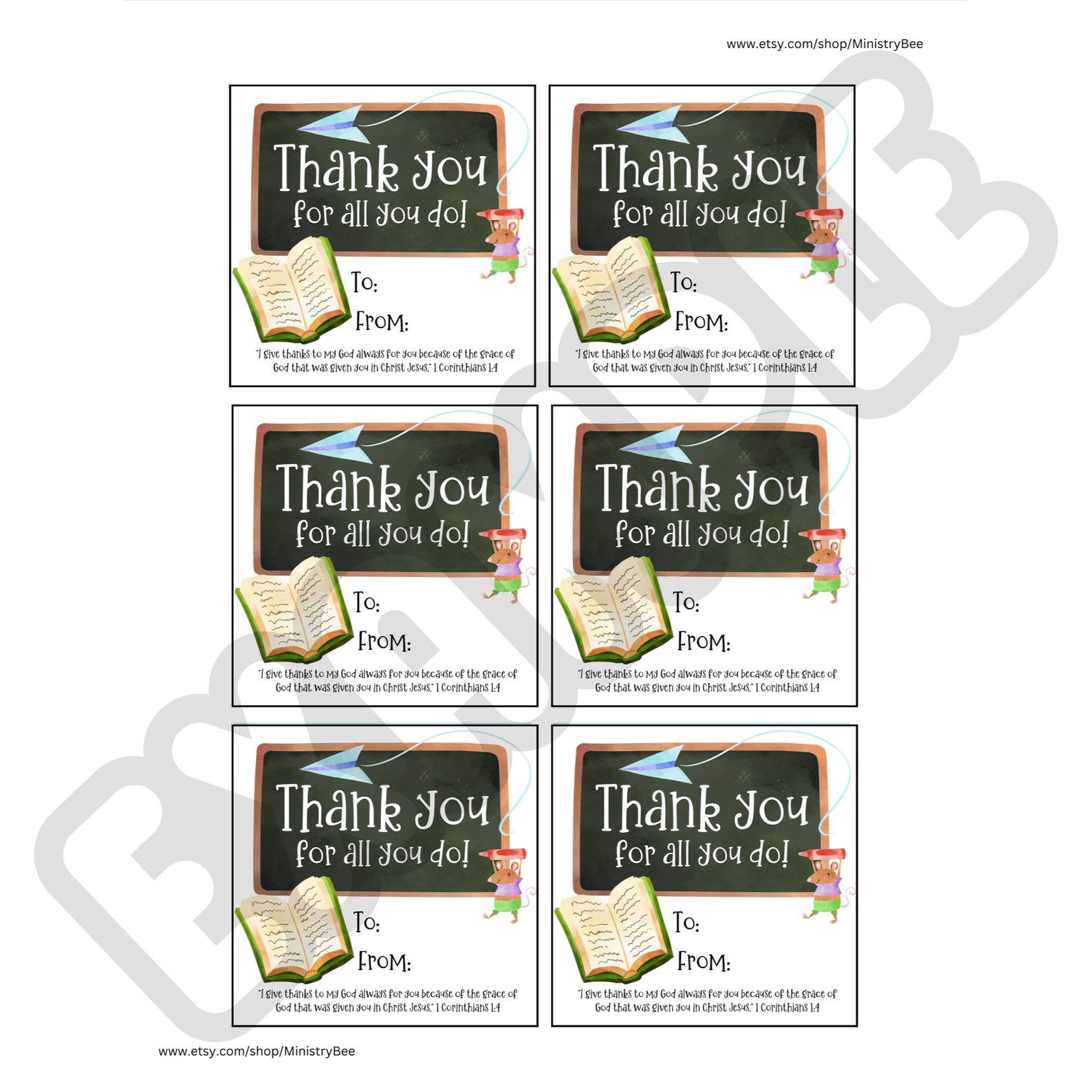 Teacher Gift Tags, Thank You Gift Tags, Volunteer Appreciation ...
