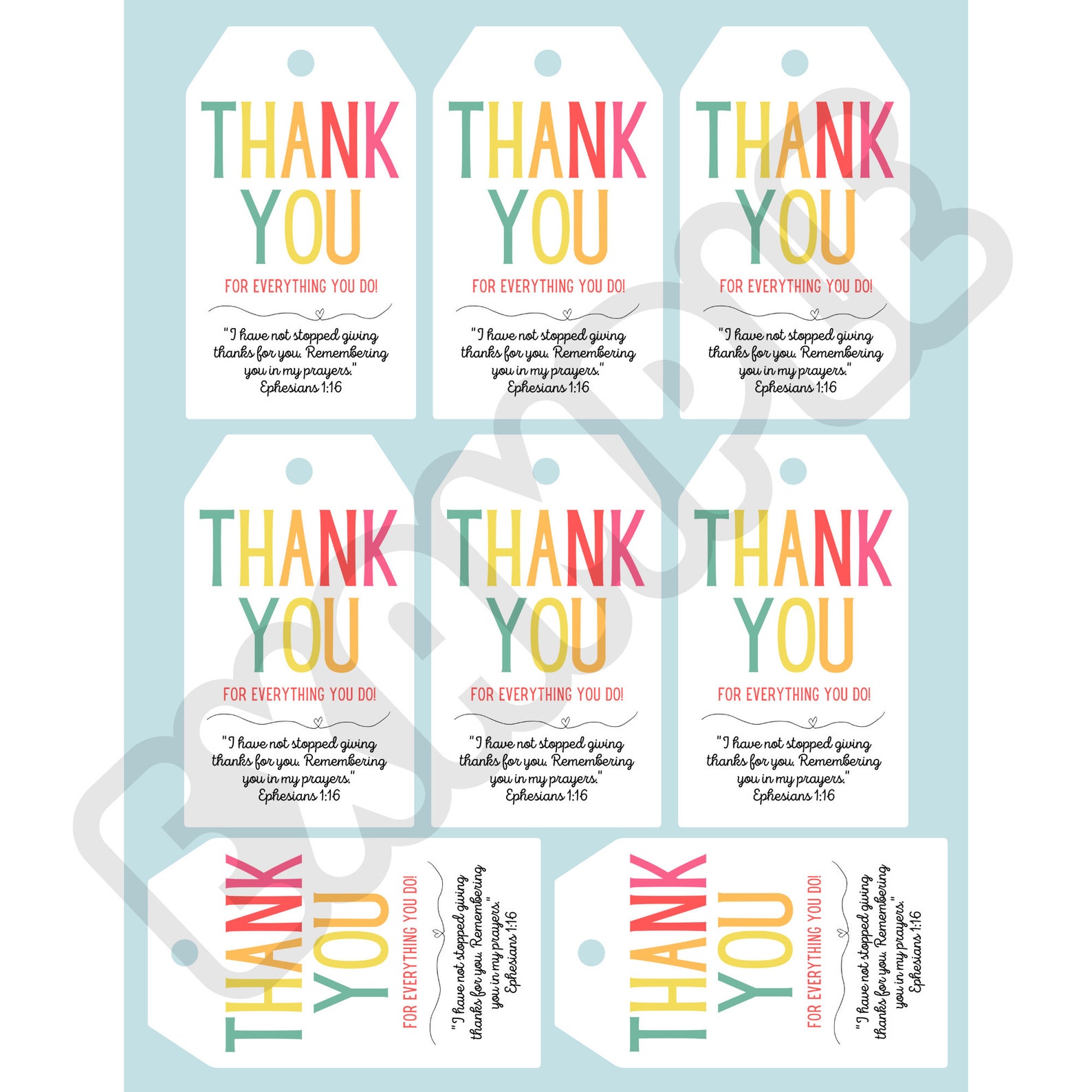 Thank You Gift Tags for Volunteers Teacher Gift Tags - Etsy