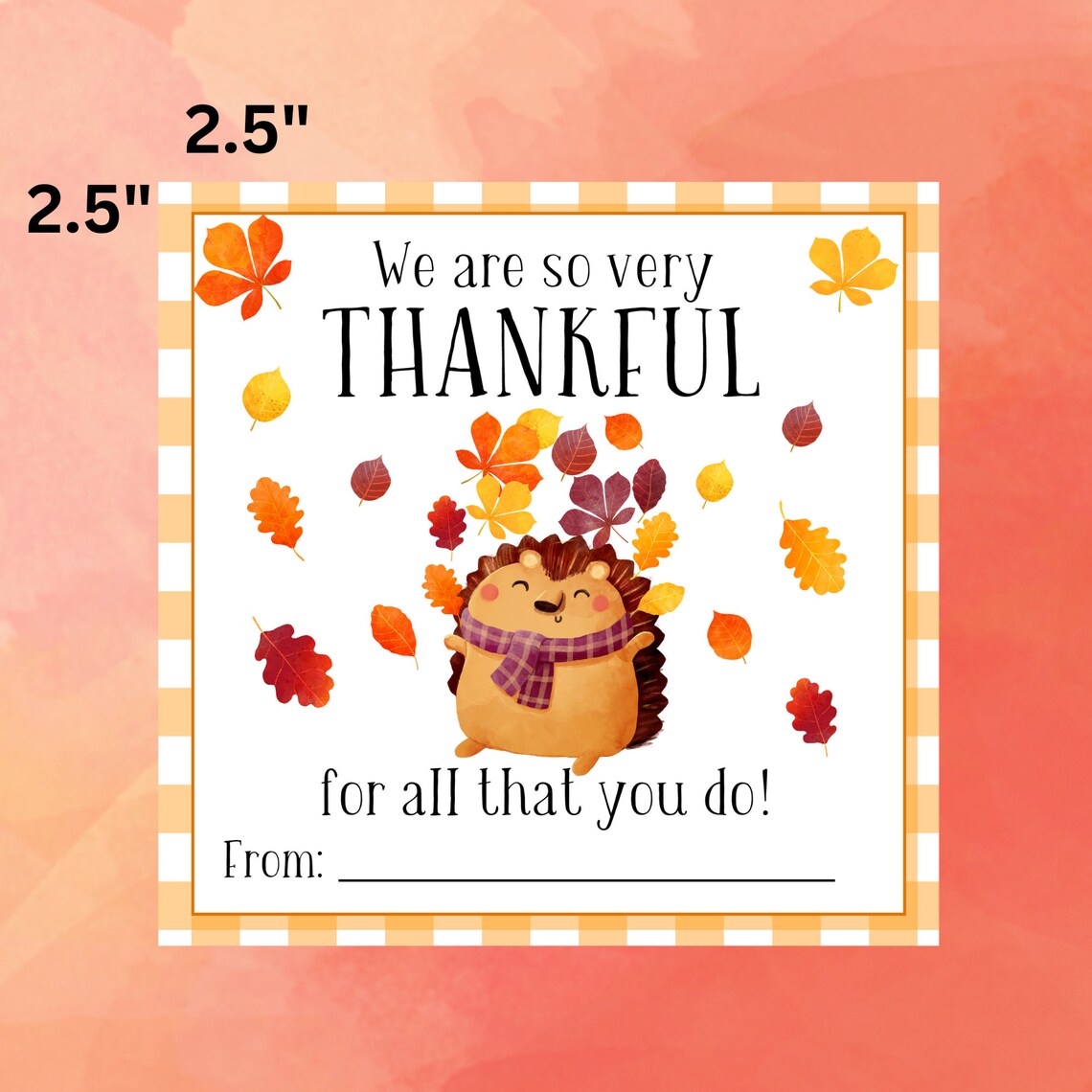 Cute Teacher Gift Tags Thank You Tags Autumn Fall Gift Tags - Etsy
