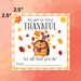 Cute Teacher Gift Tags, Thank You Tags, Autumn Fall Gift Tags, Children ...