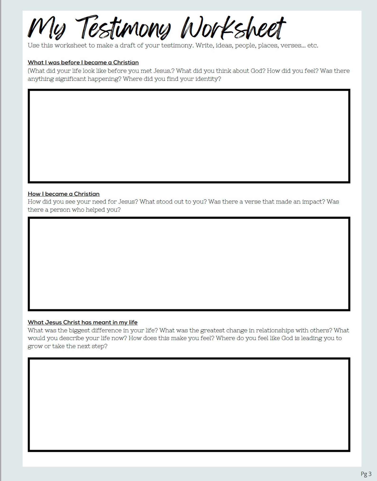 How to Share Your Testimony - Etsy