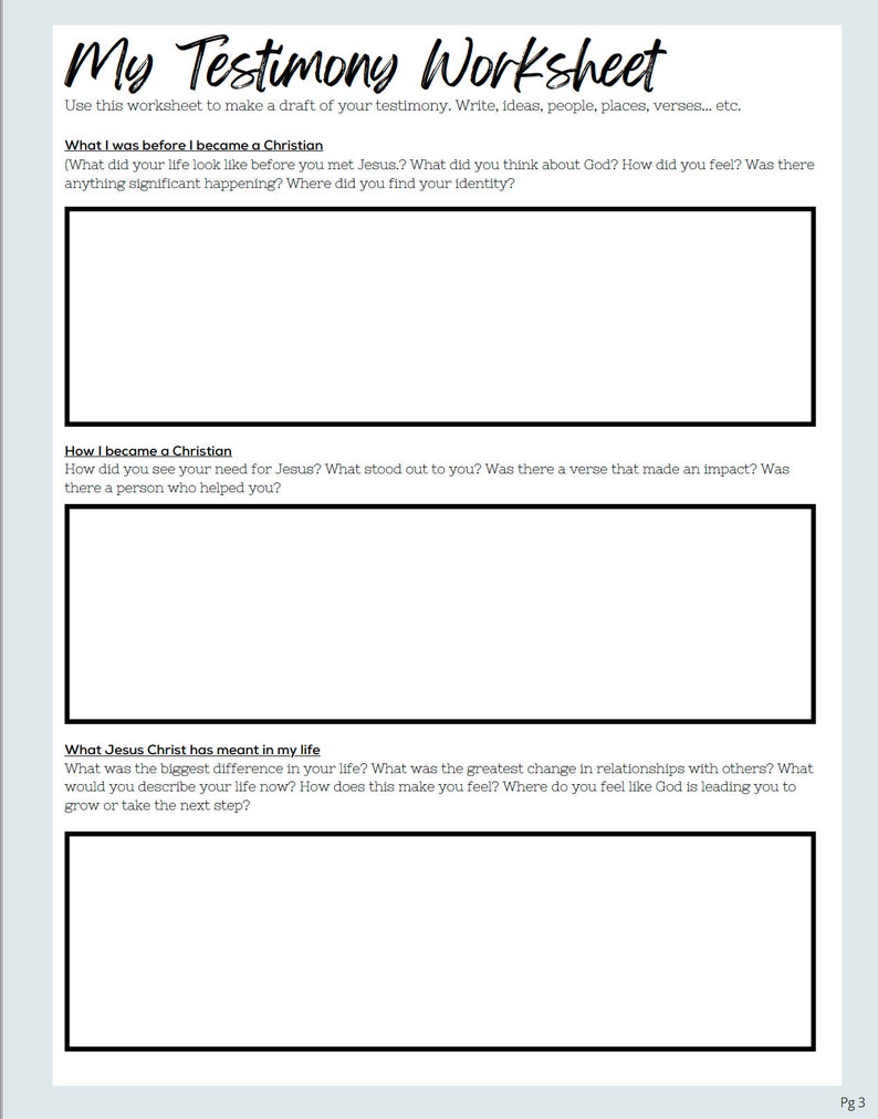 How to Share Your Testimony - Etsy