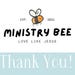 Printable Gift Tag, Volunteer Thank You, Thank You for Bee-ing the BEST ...