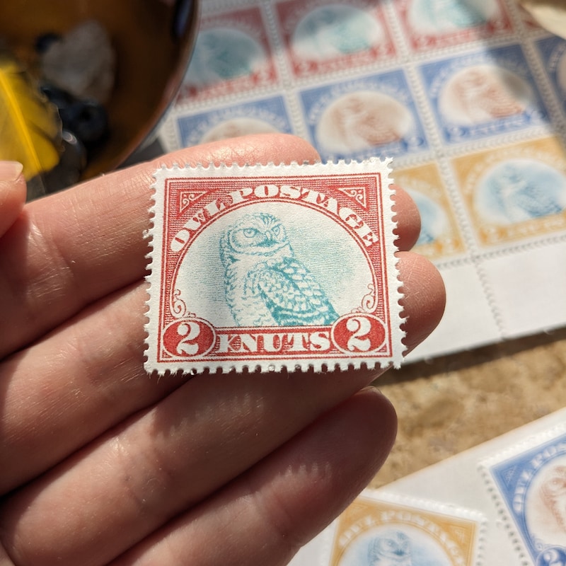Owl Post Stamp - Etsy