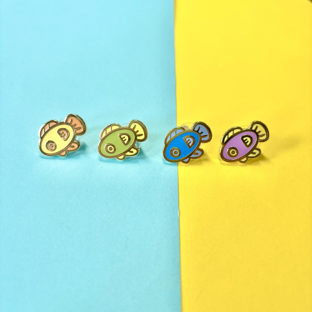 Mini Board Filler Pin Fish | Hard Enamel Pins - Etsy