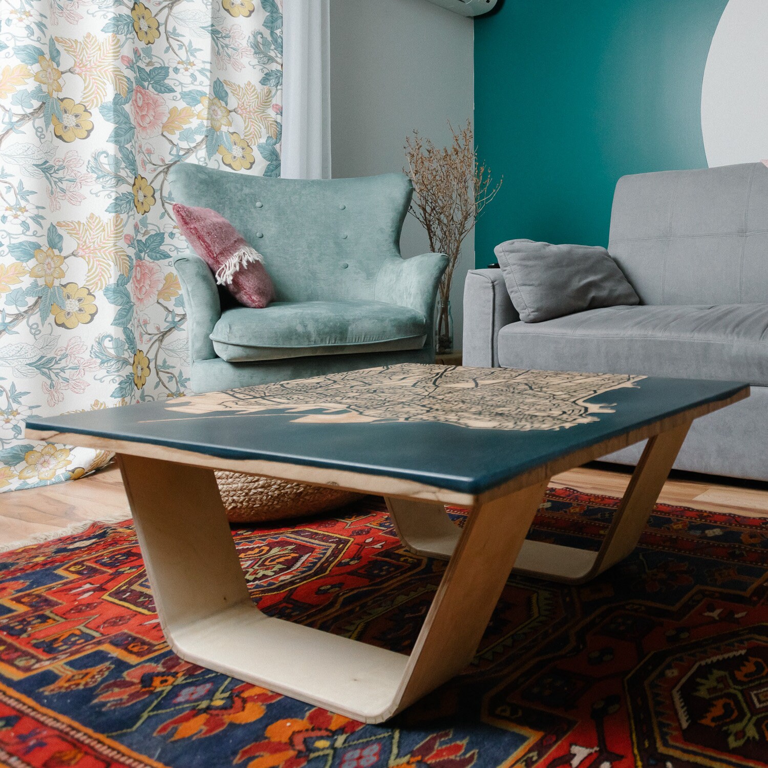 Map Coffee Table Handmade With Resin Cast. - Etsy UK