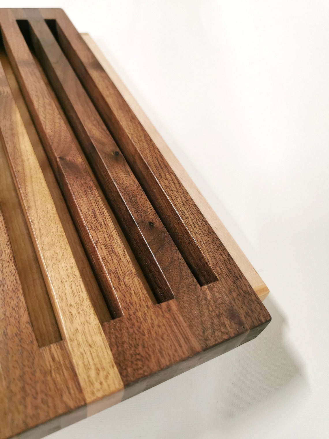 Bread Board Handmade Walnut and Birch Breadboard Serving Board - Etsy