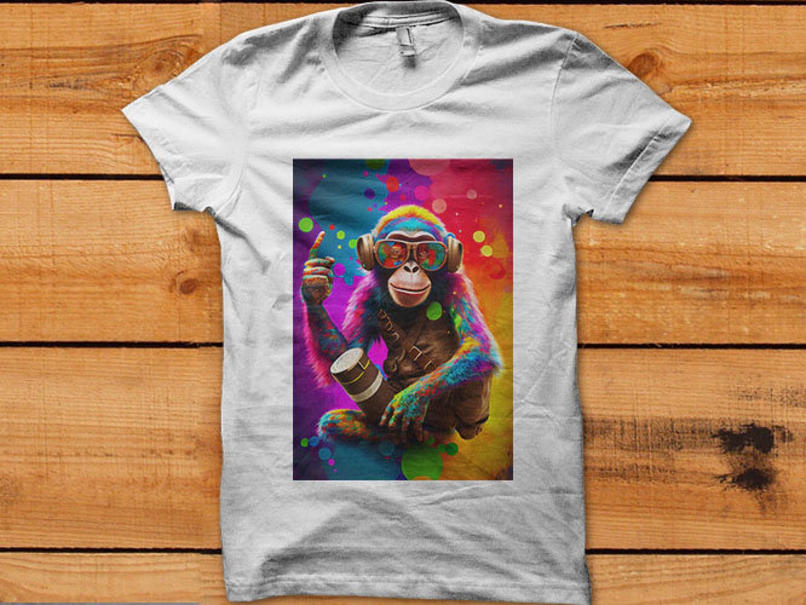 Monkey Philosopher, Printable Wall Art, Digital Download, Cyber Monkey ...