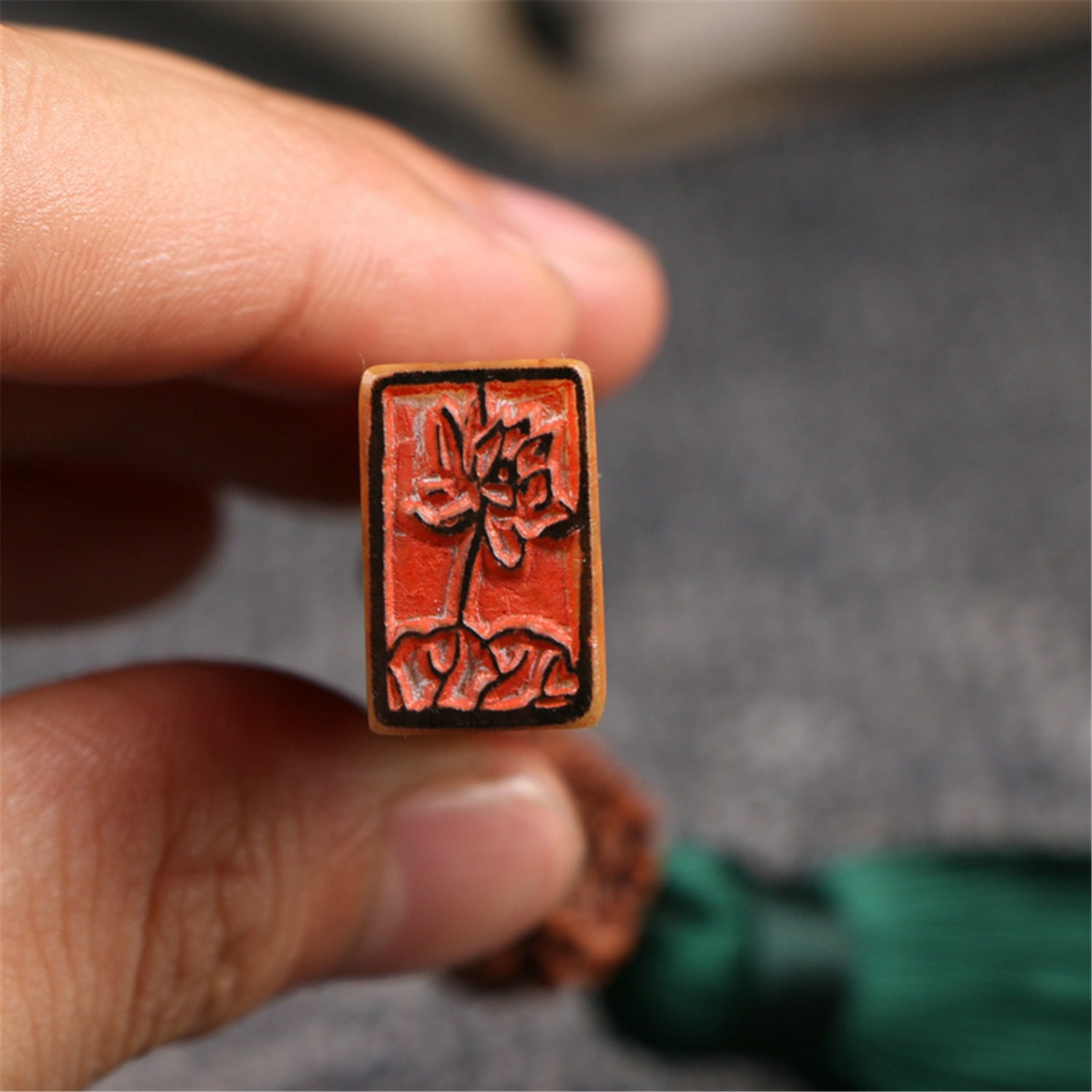Chinese Lotus Stamp Handmade Traditional Art Seal Chop Stone - Etsy