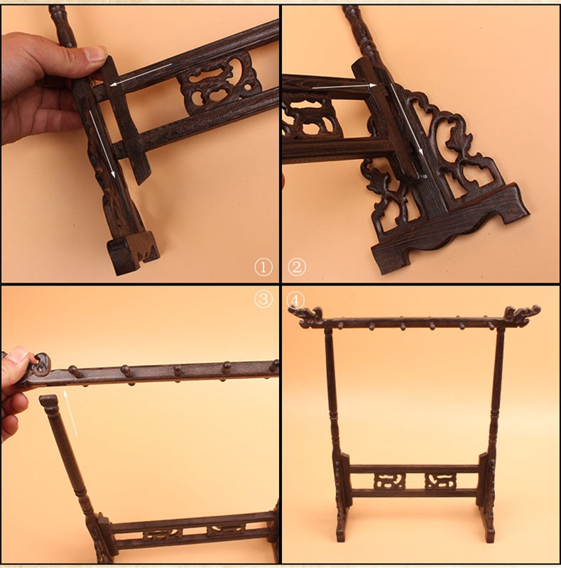 Chinese Brush Holder Wood Penholder Pen Hanging Kanji Brush | Etsy