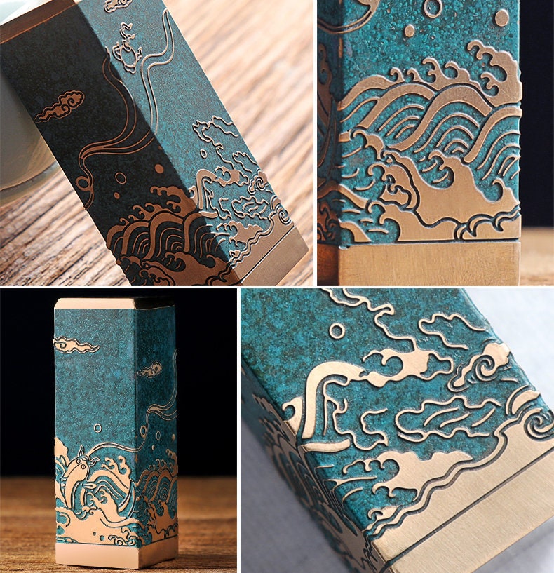 Custom Brass Stamp Customized Chop Personal Chinese Name Stamp - Etsy