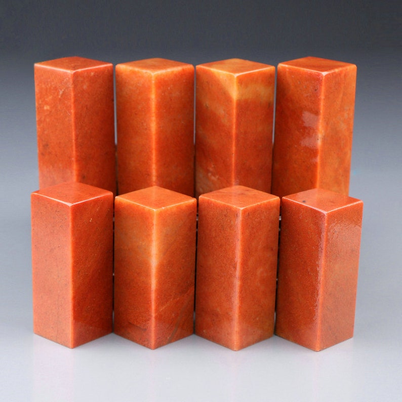 DIY Red Square Stones for Engraving Custom Carve Your Own - Etsy