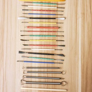 Set of 26 Pottery Tools Kit. Tool Set for Working With Pottery ...