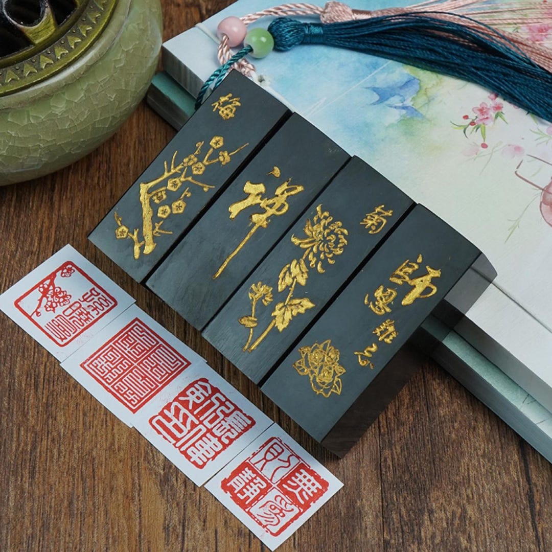 Personalized Chinese Seal Handcrafted Buffalo Horn Name Stampjapanese ...