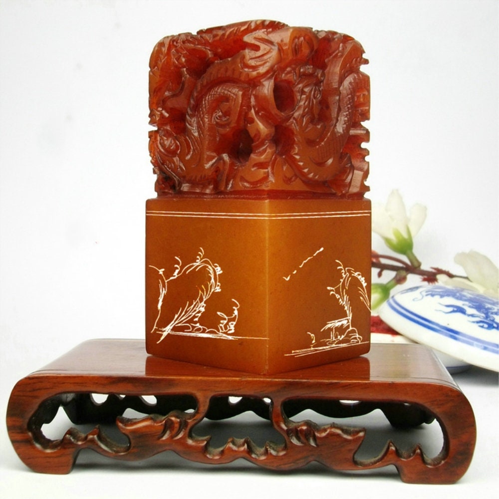 Chinese Seal Custom Chinese Art Stamps Chinese Exquisite Hand Carved ...