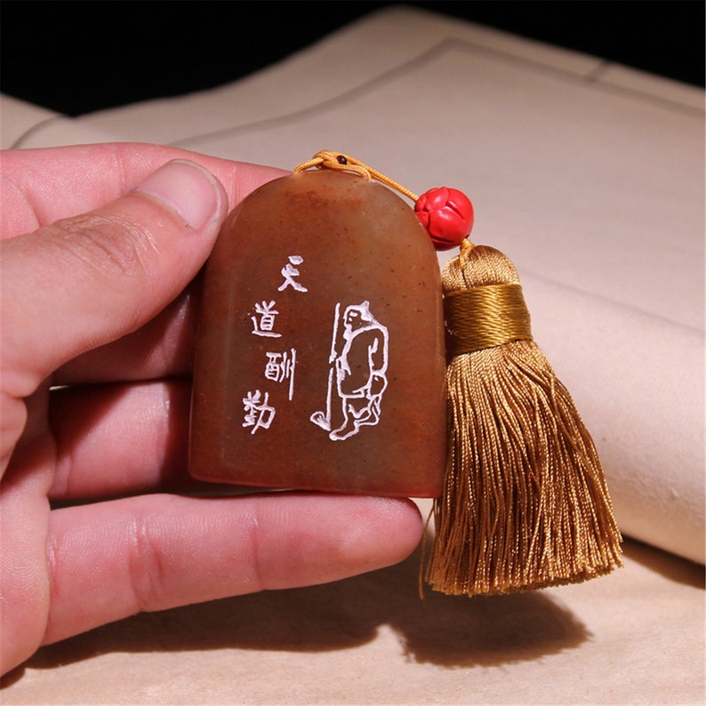 Oval Chinese Stamp Handmade Traditional Art Seal Chop for - Etsy