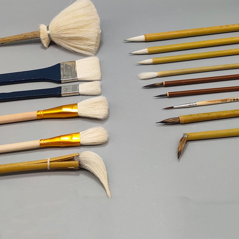 Clay Tools Glaze Brushes 14PCS Pottery Art Painting Tools, Pottery ...