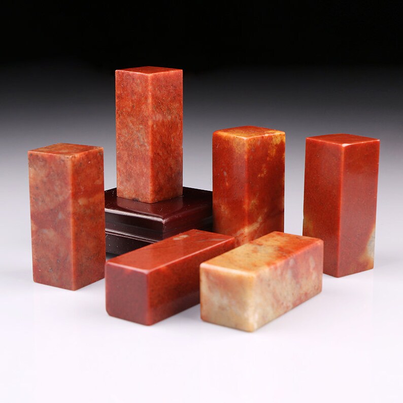 DIY Red Square Stones for Engraving Custom Carve Your Own - Etsy