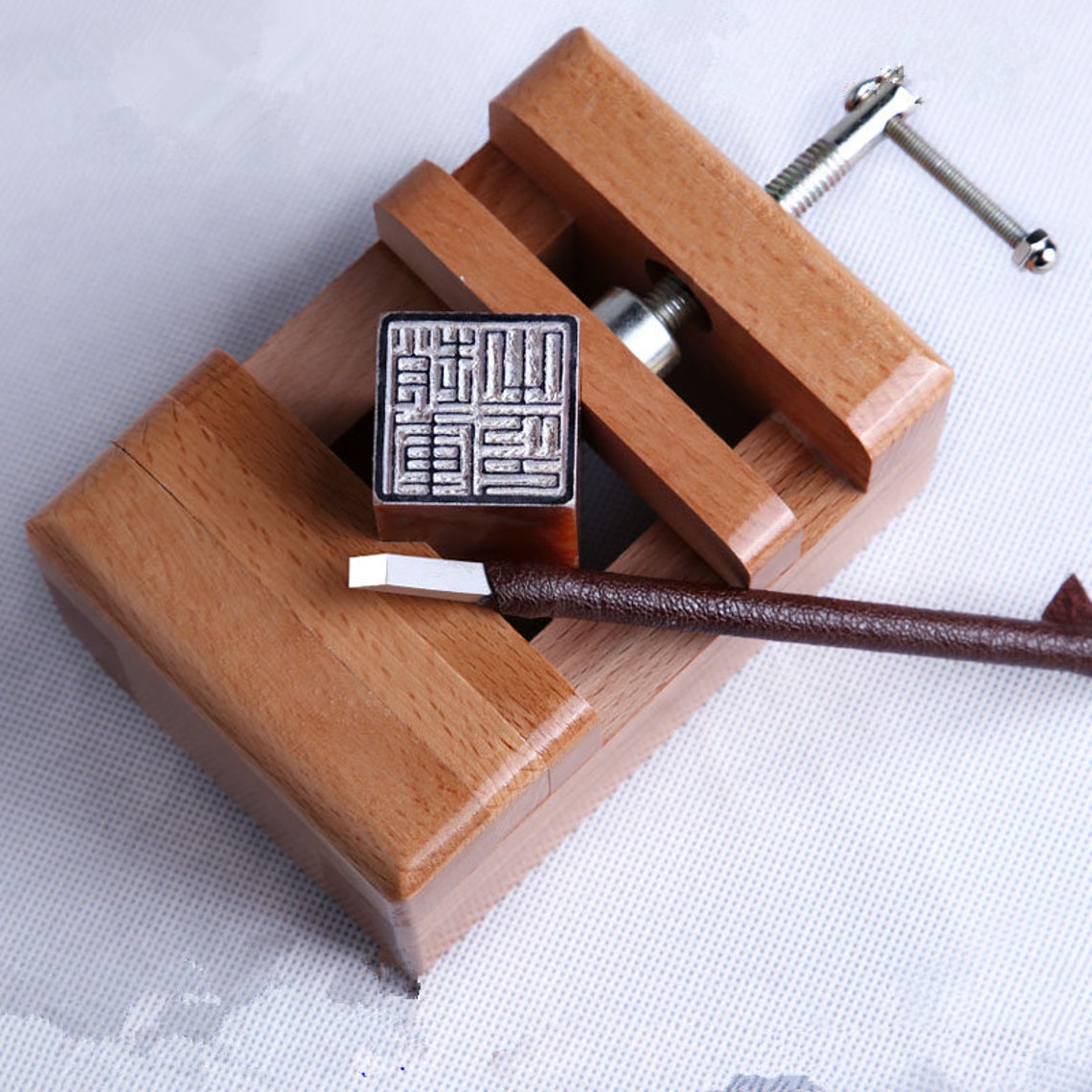 DIY Stone Seal Engraving Set 27 Blank Carving Chops Carve Personal Name ...