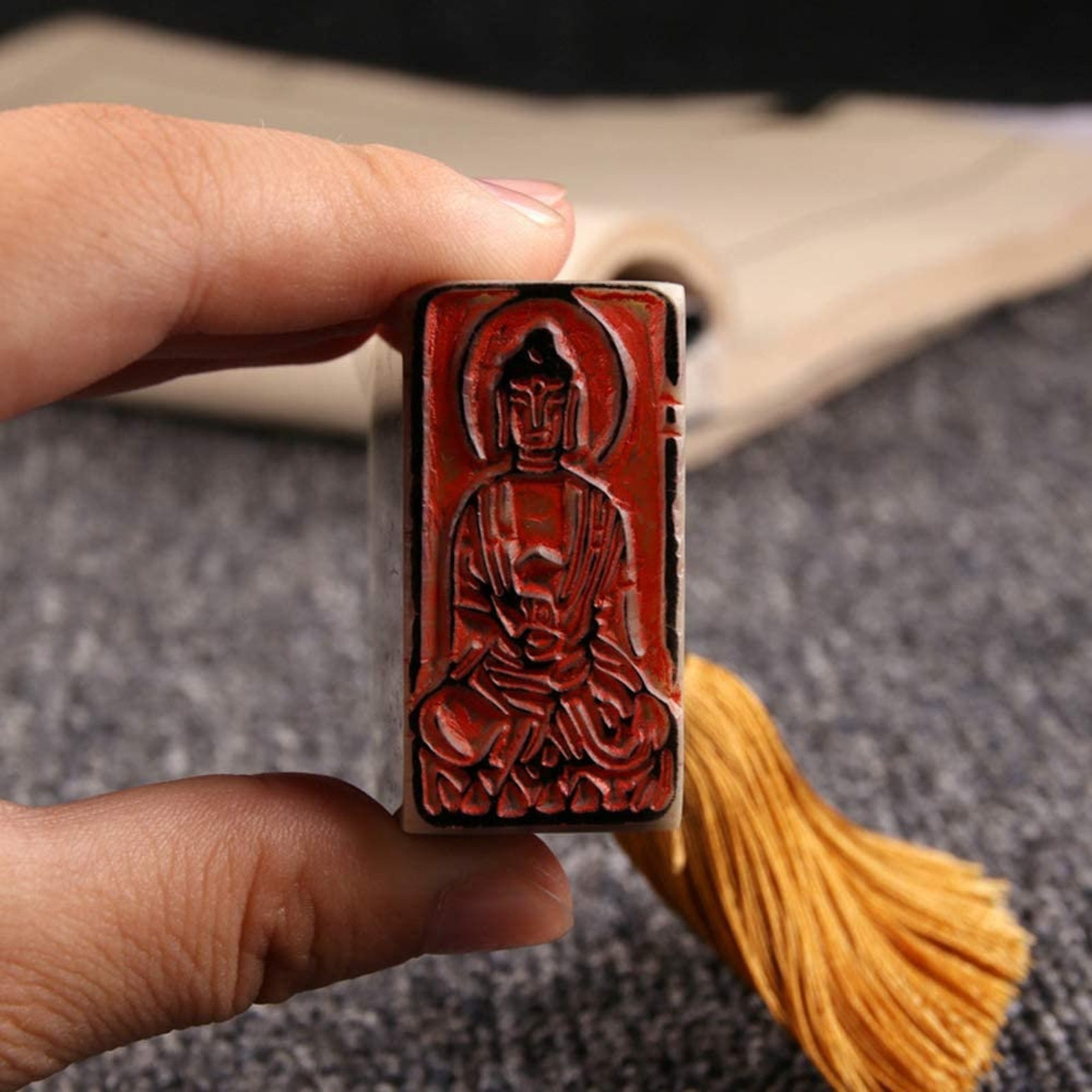 Buddha Art Stamp Chop Chinese Mood Seal Handmade Traditional | Etsy