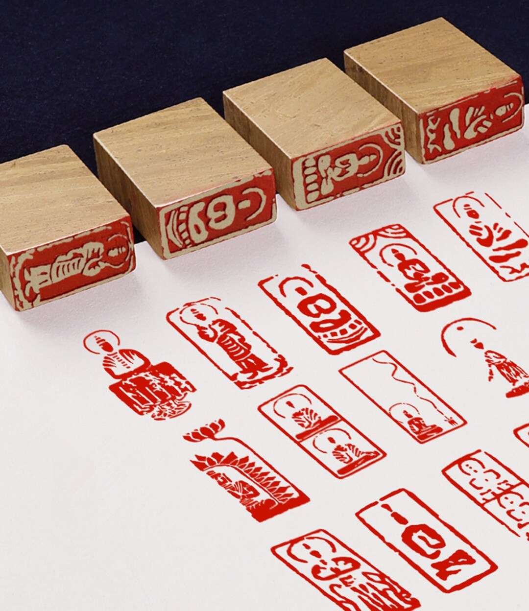 Stone Seal Stamp With Buddha Designs Chinese Mood Seal Traditional Art ...