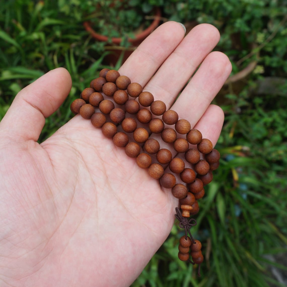 6mm 8mm 10mm 12mm Natural Old Babi Wood Aromatic Beads 108 Mala , Round ...