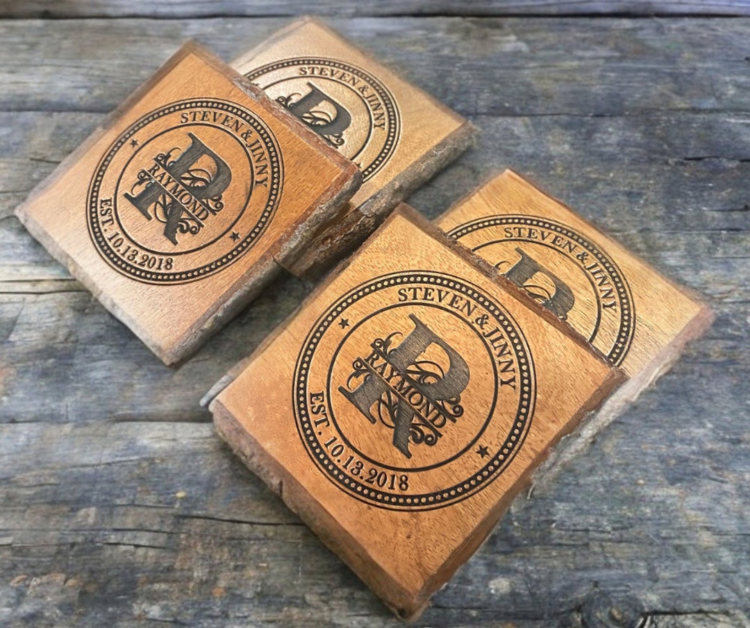 Live Edge Wood Coasters - Etsy