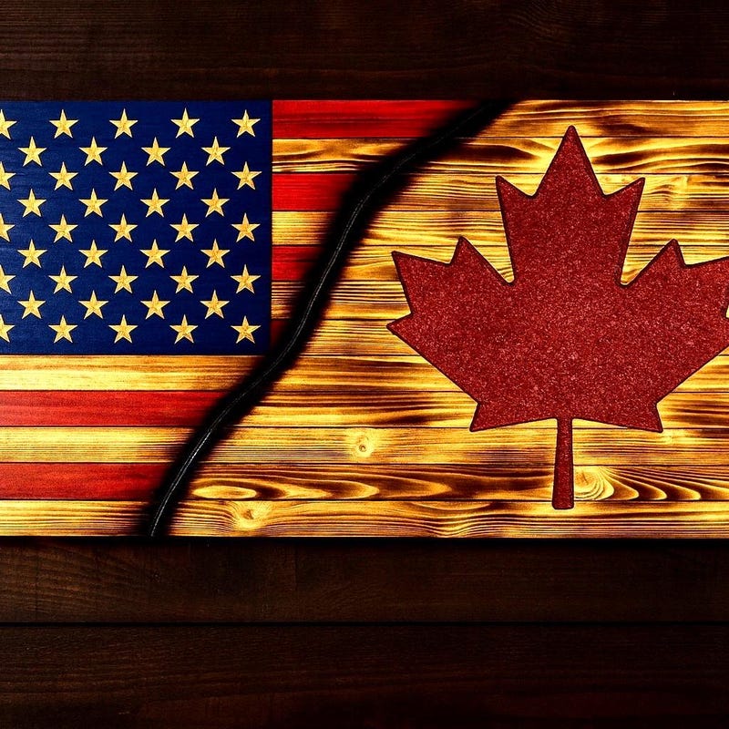 Wooden Canadian Flag - Etsy Canada