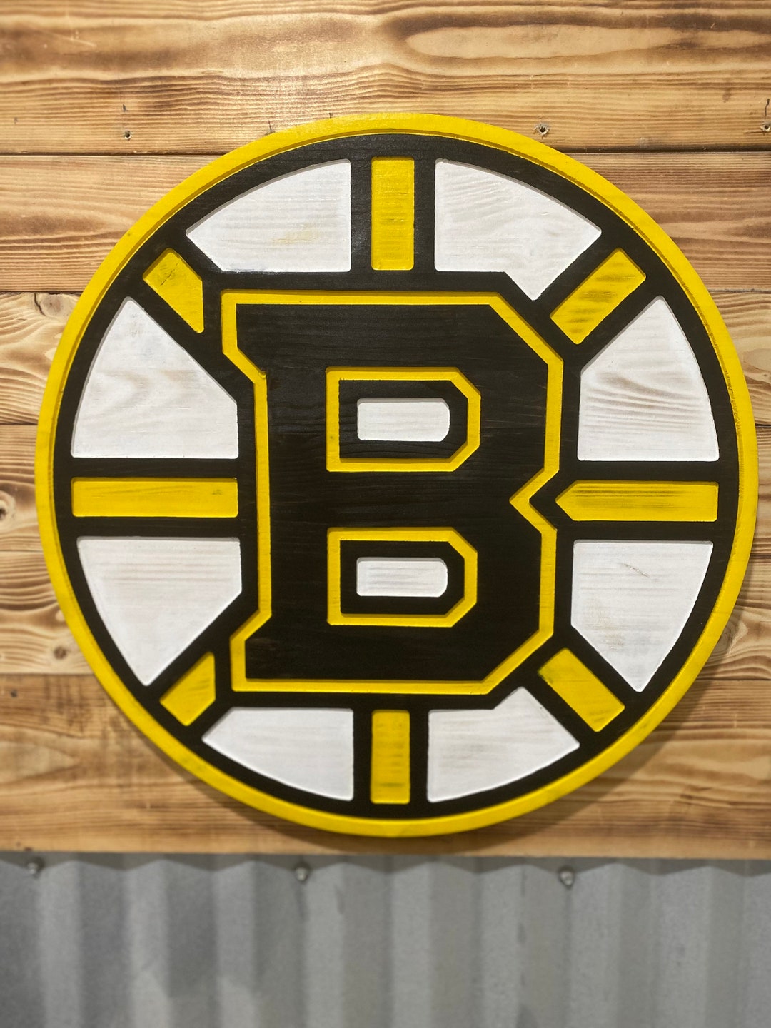 Boston Bruins Wood Sign/bruins Logo/boston Bruins Logo - Etsy