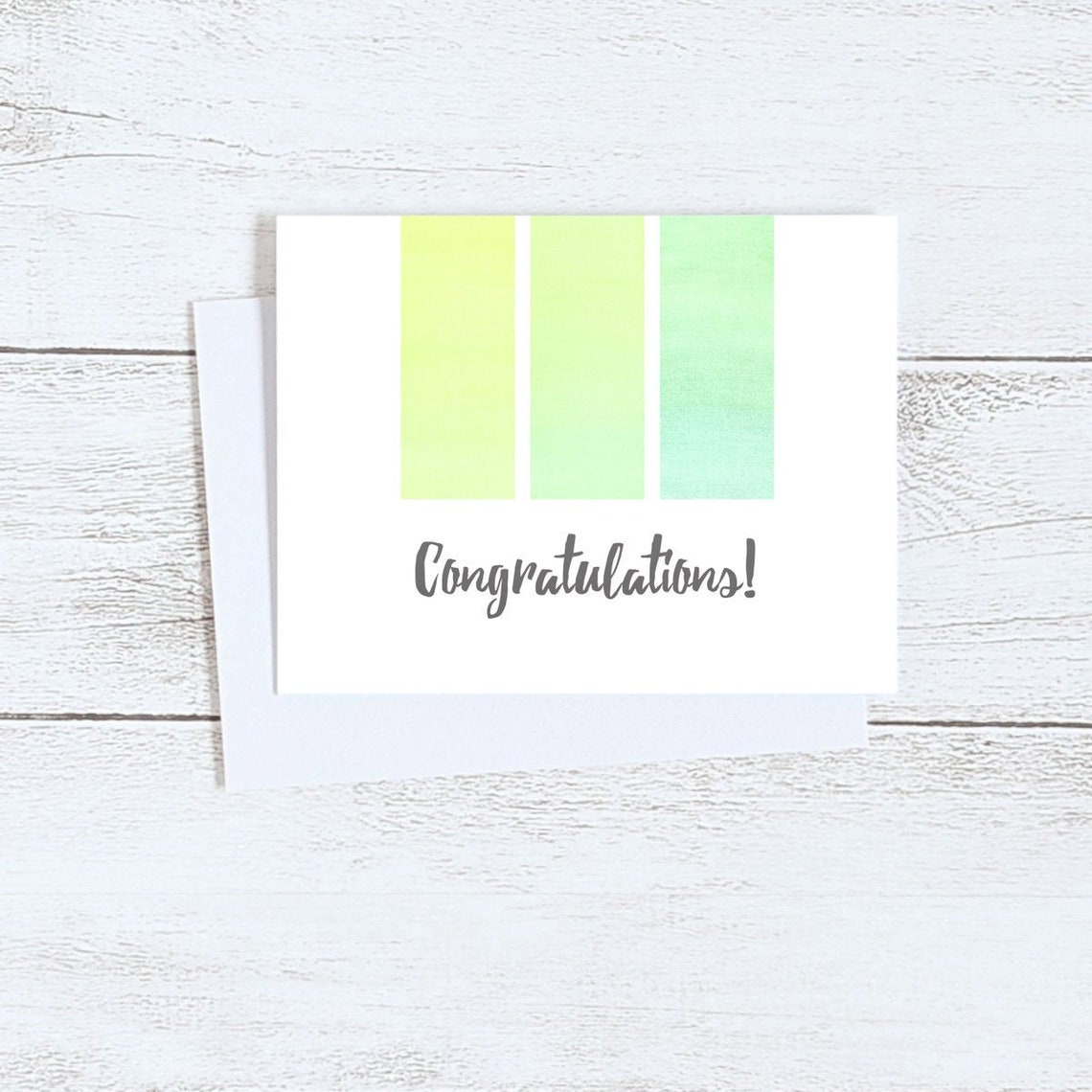 Congratulations Printable Card, Lime, Dark Green, Watercolour Brush ...