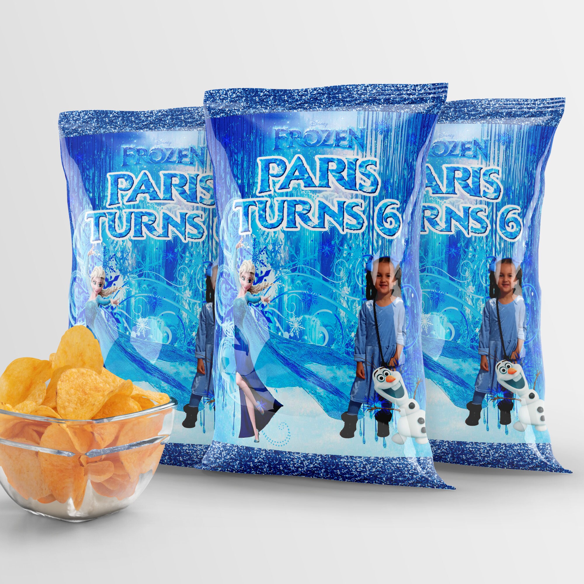 Frozen Elsa Custom Party Snacks | Etsy