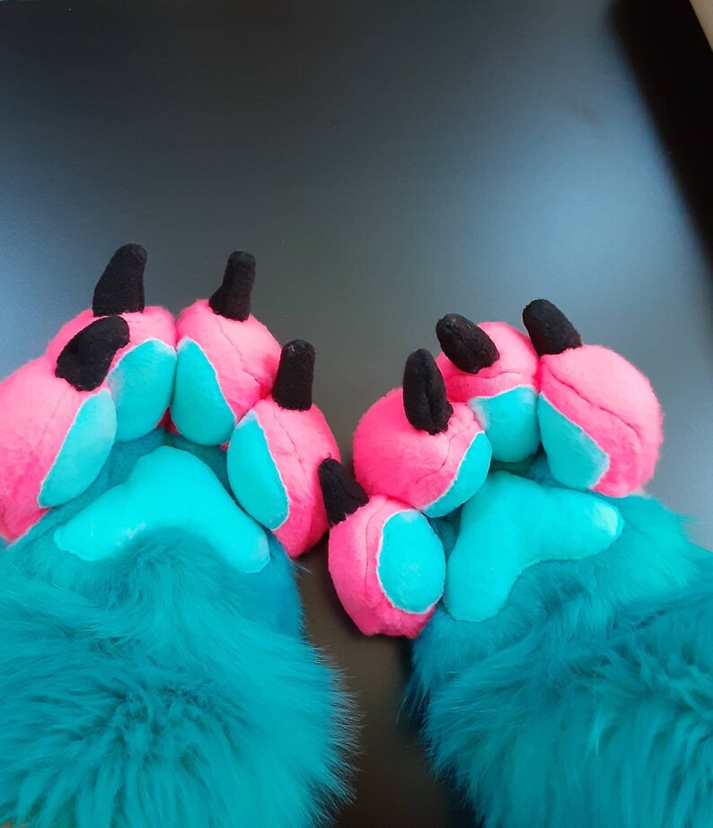 FREE DOMESTIC SHIPPING Custom Furry Paws Soft Paws Animal Paws - Etsy