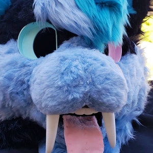 FREE SHIPPING 3D Printed Fursuit Costume Saber Tooth Set Top Set With ...