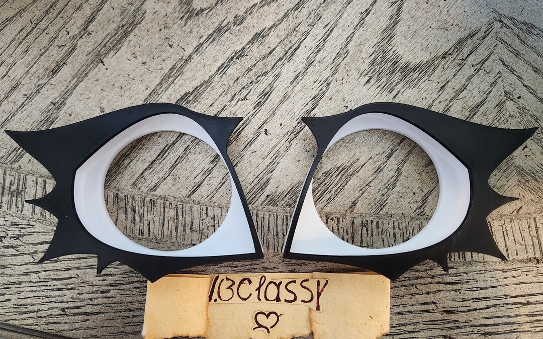 FREE SHIPPING 3D Printed Fursuit Costume Lizard Eyeblanks (attachable ...