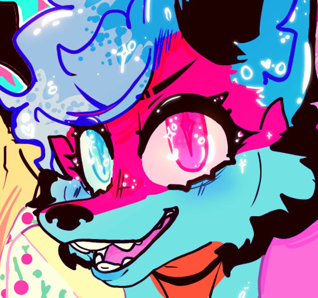 Digital Art Custom Fursona Commission Furry Art Digital Painting of ...