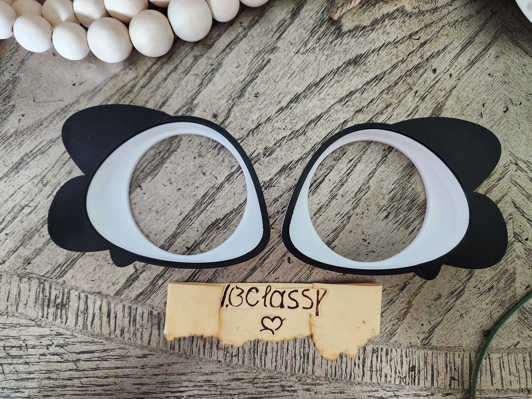FREE SHIPPING 3D Printed Fursuit Costume Chicken Eyeblanks (attachable ...