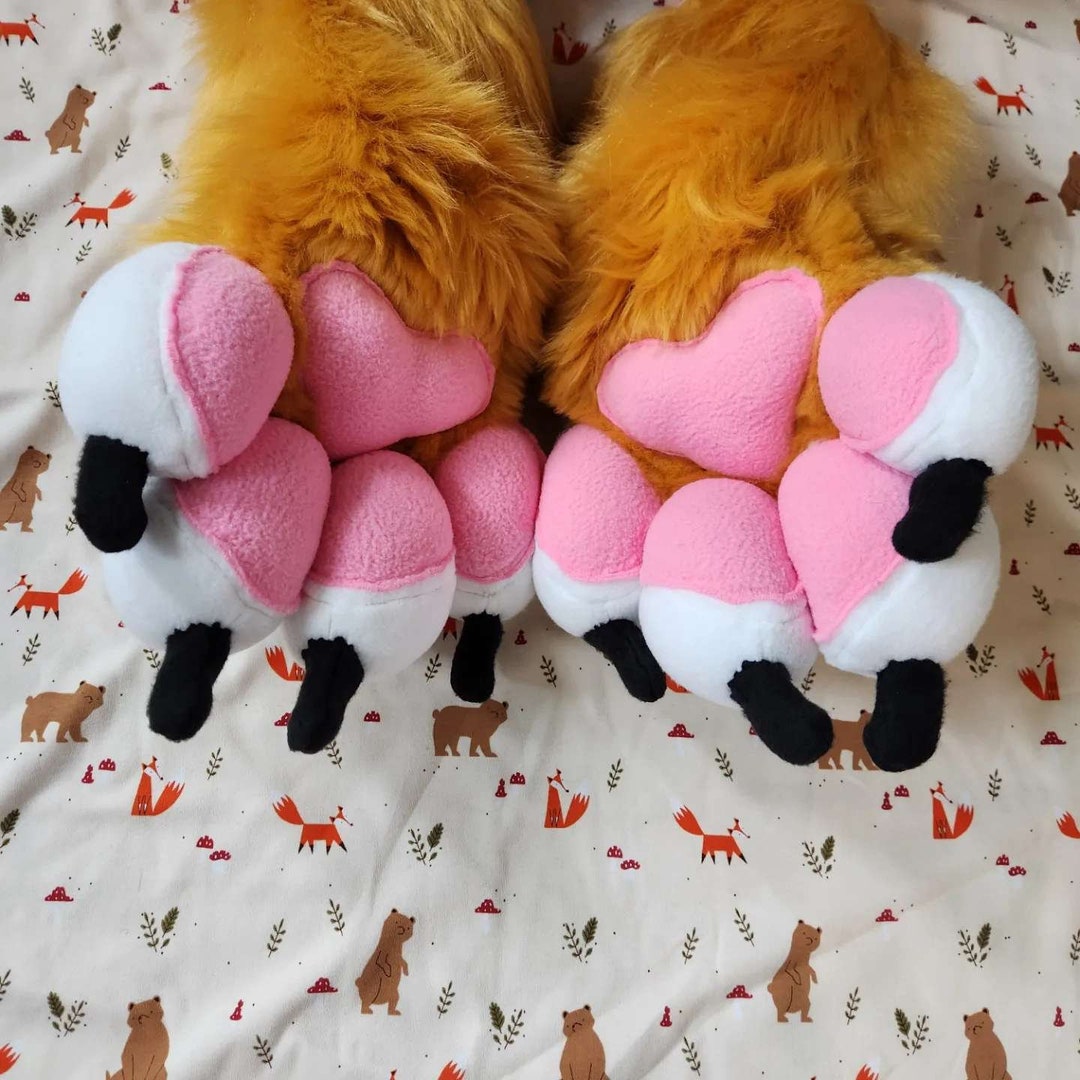 FREE DOMESTIC SHIPPING Custom Furry Paws Soft Paws Animal Paws Cute ...