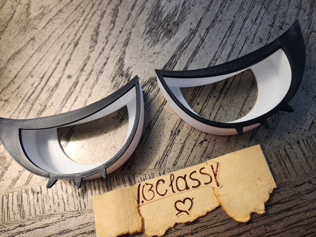 3D Printed Fursuit Costume Weepy Eyeblanks (attachable Eye Lashes) - Etsy