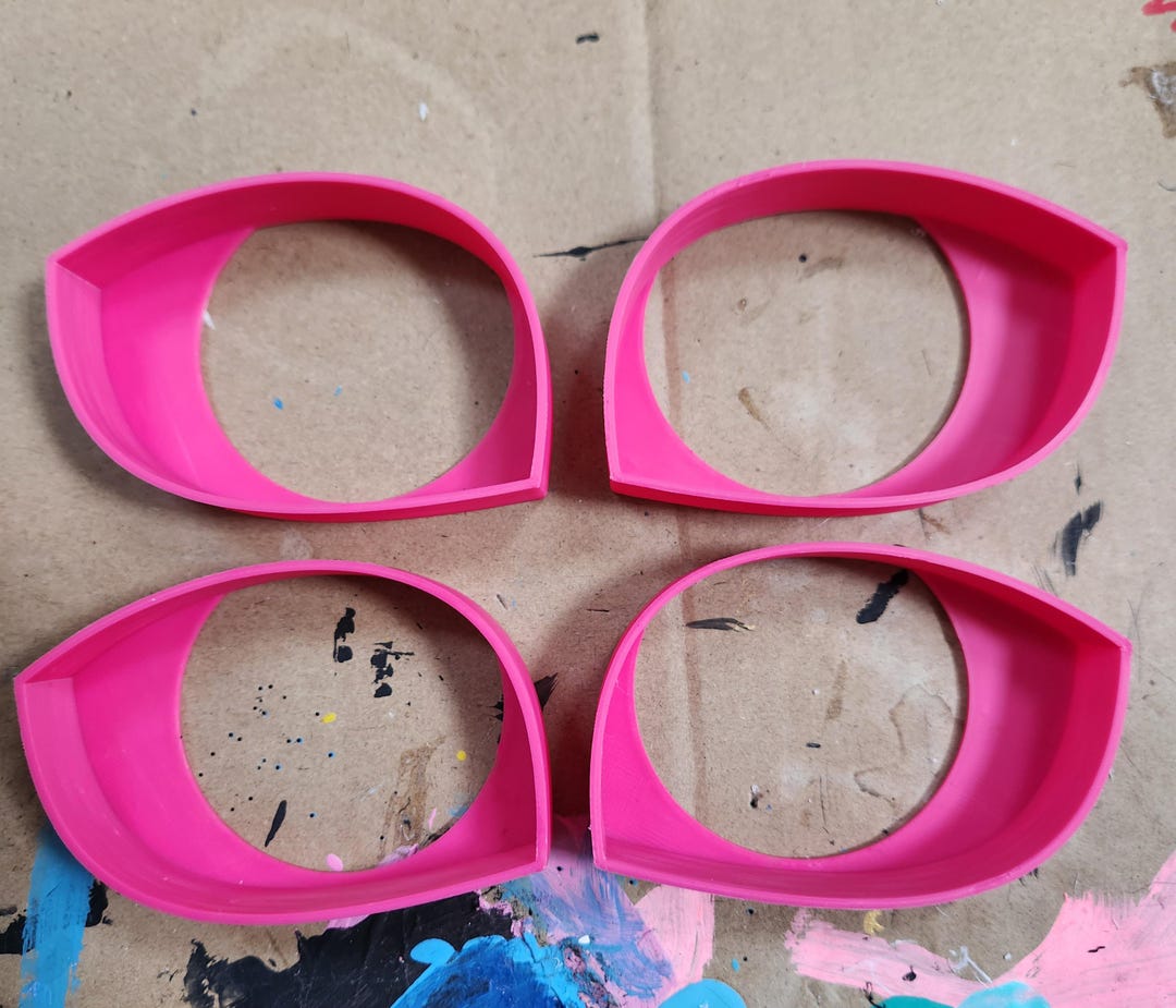 FREE SHIPPING Clearanced 3D Printed Cute Tired PINK Eye Blanks - Etsy