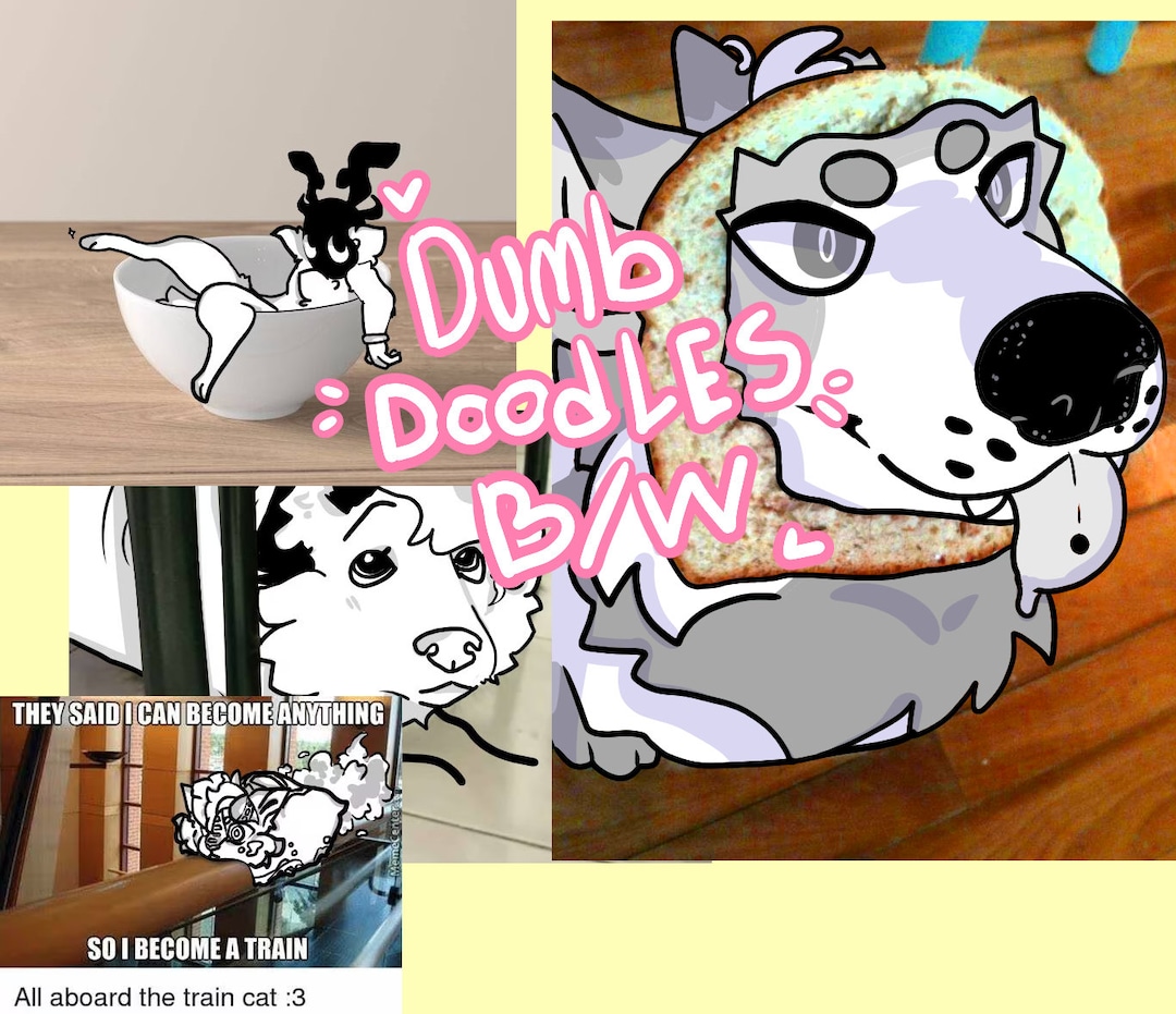 DUMB DOODLES Sketch Funny Custom Sketch Custom Art Art Commission Meme ...