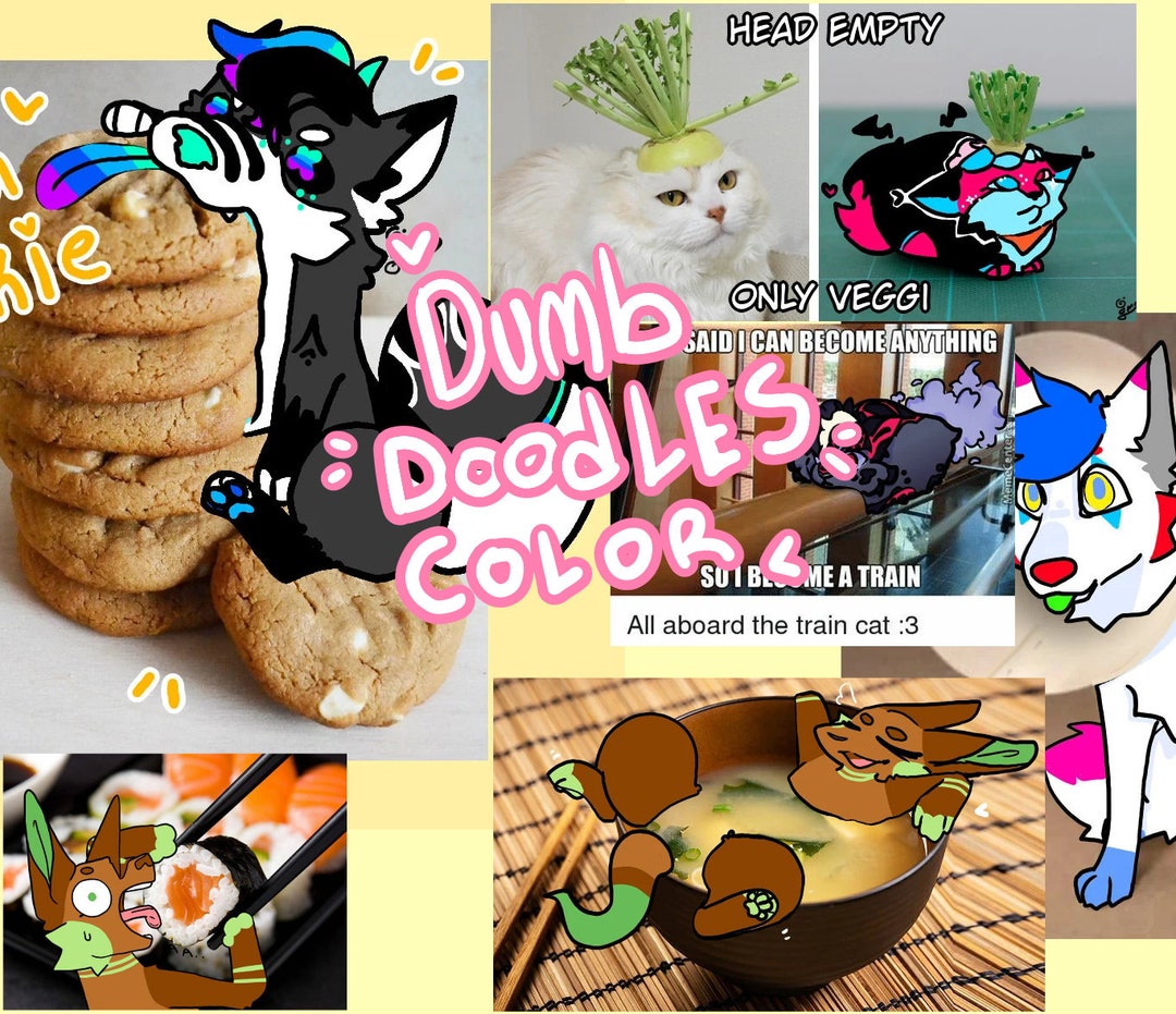 DUMB DOODLES Sketch Funny Custom Sketch Custom Art Art Commission Meme Funny Dumb Art Funny ...