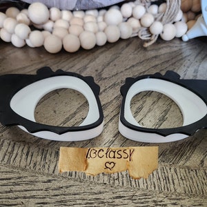 FREE SHIPPING 3D Printed Fursuit Costume Fluffy Eyeblanks (attachable ...