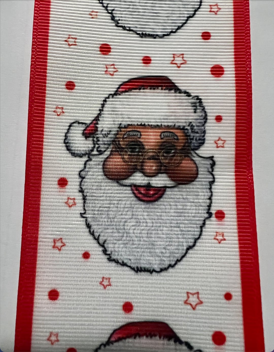 Black Santa Grosgrain Ribbon, African American Santa, Christmas - Etsy