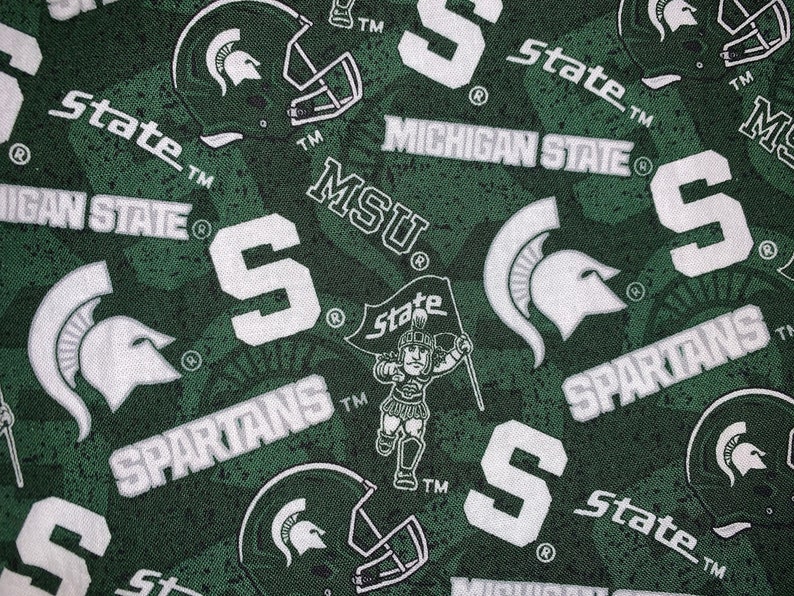 Michigan State University, Spartans Reversible Cotton Face Mask With ...