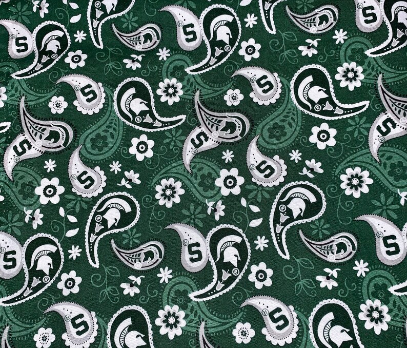 Michigan State University, Spartans Reversible Cotton Face Mask With ...