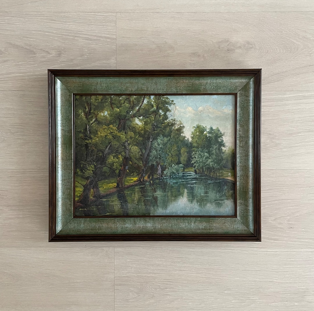 Original Antique Oil Painting, Original Paintings on Canvas, Oil ...