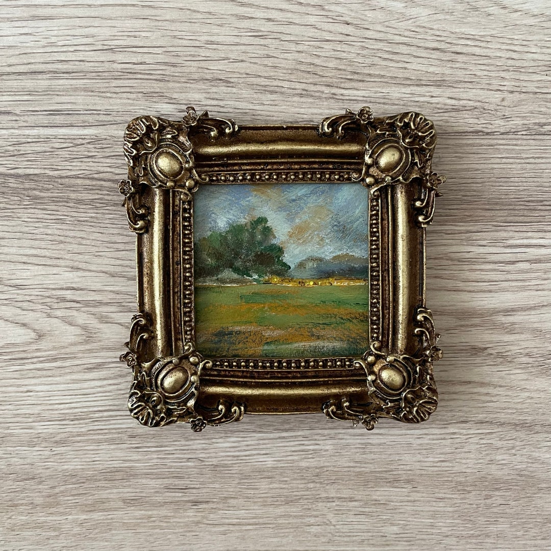Original Miniature Painting, Miniature Oil Painting, Oil Painting ...