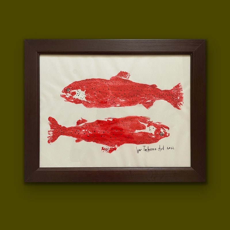 Gyotaku Fish Print - Etsy